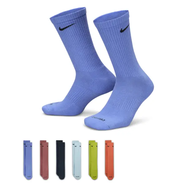 Nike Everyday Plus Cushioned Training Crew Socks - Multicolor