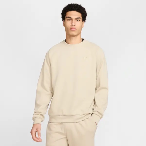 Nike Primary Fleece Dri-fit Uv Performance Crew - Brown