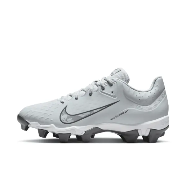 Nike Hyperdiamond 4 Keystone Softball Cleats - Grey