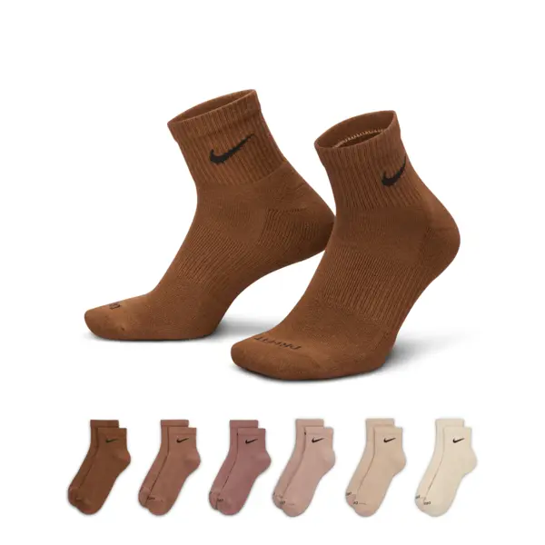 Nike Everyday Plus Cushioned Training Ankle Socks - Multicolor