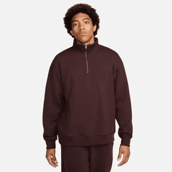 Nike Wool Classics 1/4-zip Top - Brown