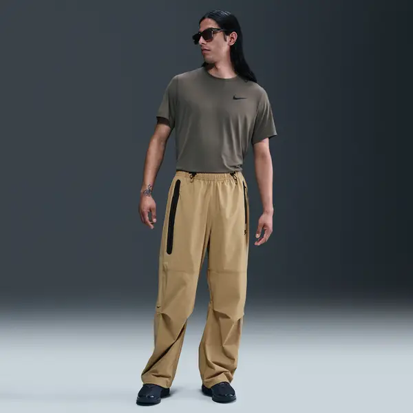 Nike Tech Woven Oversized Pants - Brown