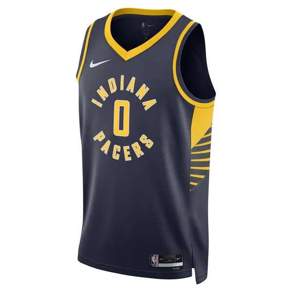 Nike Indiana Pacers Icon Edition 2022/23 Dri-fit Nba Swingman Jersey - Blue