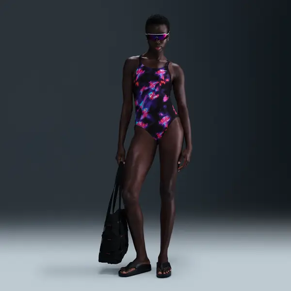 Nike Hydrastrong Fastback One-piece - Black