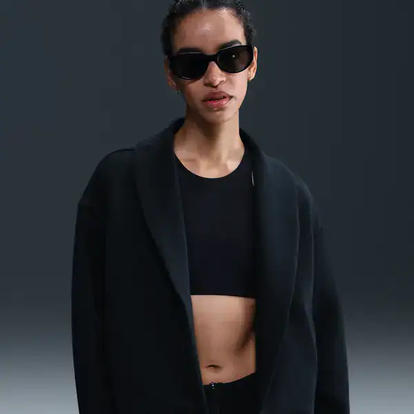 Nike Sportswear Tech Fleece Oversized Blazer - Black | Editorialist