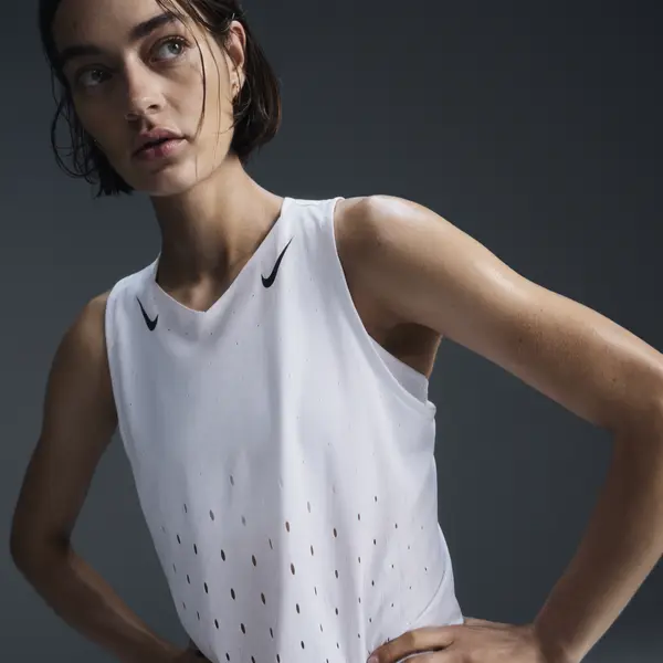 Nike Aeroswift Dri-fit Adv Running Singlet - White