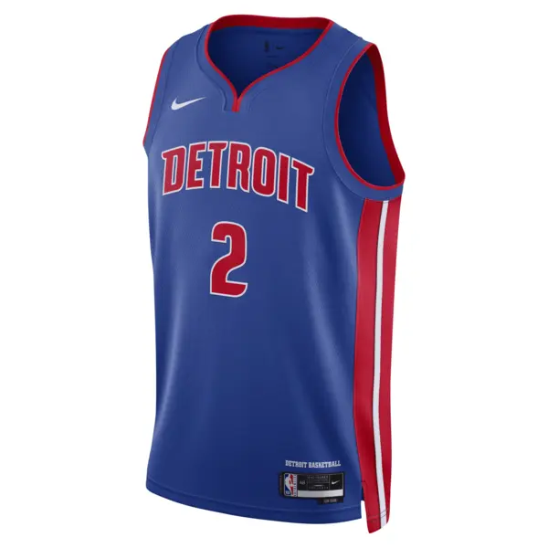 Nike Detroit Pistons Icon Edition 2022/23 Dri-fit Nba Swingman Jersey - Blue