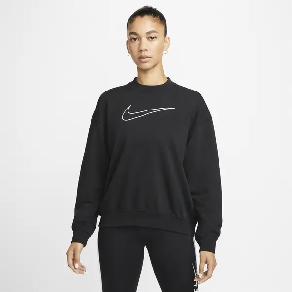 Nike Dri-fit Get Fit Graphic Crewneck Sweatshirt - Black