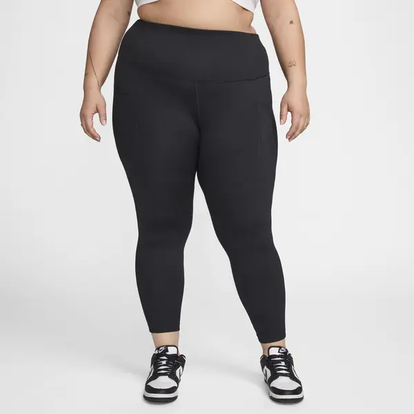 Nike One High-waisted 7/8 Leggings With Pockets - Black