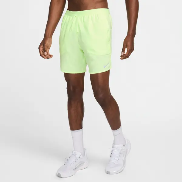 Nike Stride Dri-fit 7" Brief-lined Running Shorts - Yellow