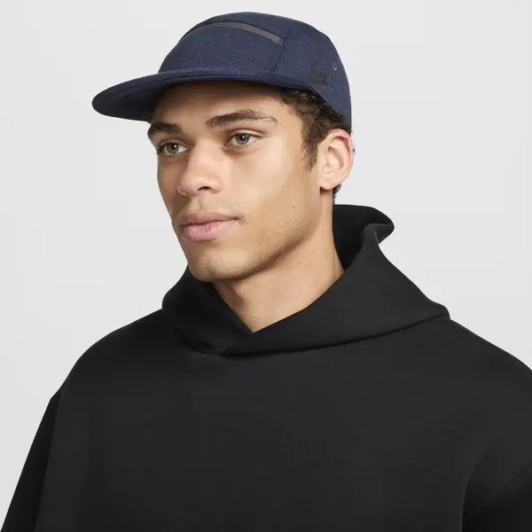 Nike Fly Cap Unstructured Flat Bill Tech Fleece Cap - Blue