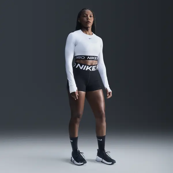 Nike Pro Sculpt High-waisted 3" Biker Shorts - Black