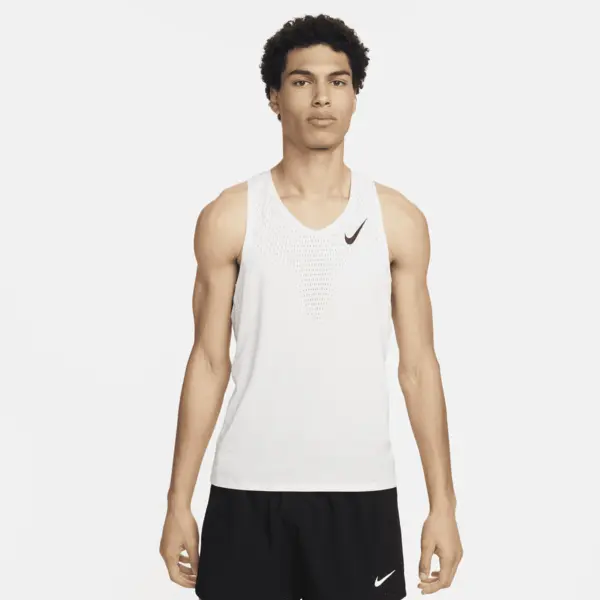 Nike Aeroswift Dri-fit Adv Running Singlet - White