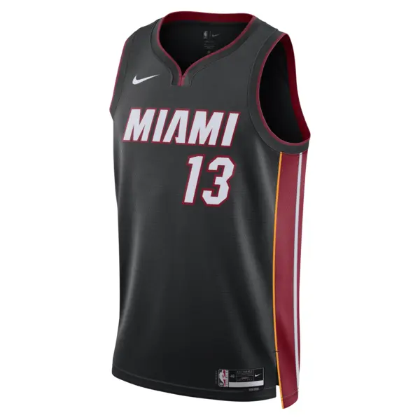 Nike Miami Heat Icon Edition 2022/23 Dri-fit Nba Swingman Jersey - Black