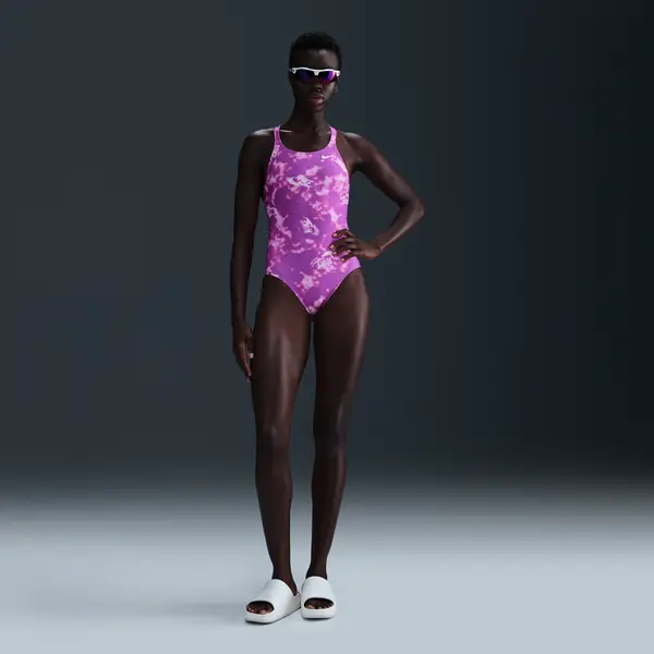 Nike Hydrastrong Fastback One-piece - Purple