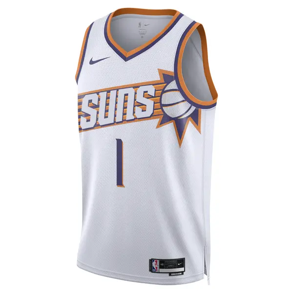 Nike Devin Booker Phoenix Suns 2023/24 Association Edition Dri-fit Nba Swingman Jersey - White
