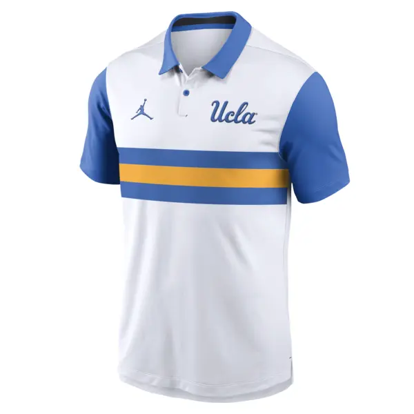 JORDAN Ucla Bruins Primetime Campus Vapor Dri-fit College Polo - White