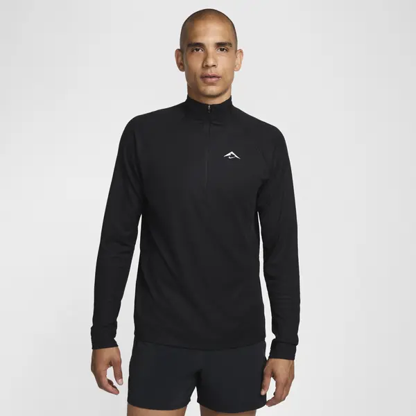 Nike Trail Dri-fit 1/2-zip Mid-layer Top - Black