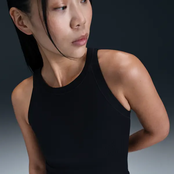 Nike Zenvy Rib Dri-fit Tank Top - Black