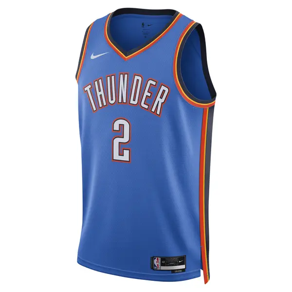 Nike Oklahoma City Thunder Icon Edition 2022/23 Dri-fit Nba Swingman Jersey - Blue