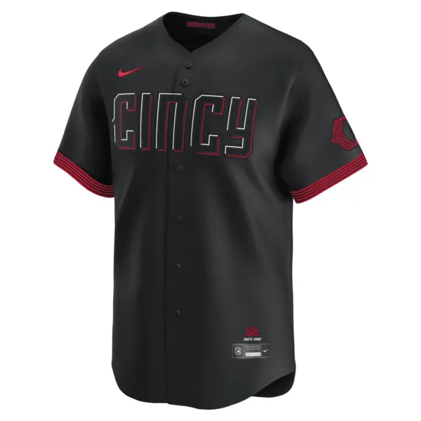 Nike Barry Larkin Cincinnati Reds City Connect Mlb Limited Jersey - Black