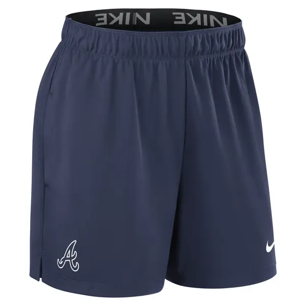 Nike Atlanta Braves Authentic Collection Practice Dri-fit Mlb Shorts - Blue