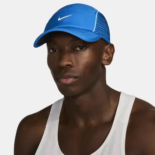 Nike Dri-Fit Adv Fly Unstructured Aerobill Aeroadapt Cap In Blue