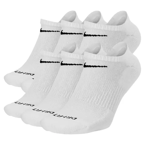 Nike Everyday Plus Cushioned Training No-show Socks - White
