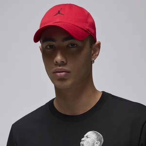 JORDAN Club Unstructured Curved-bill Hat - Red