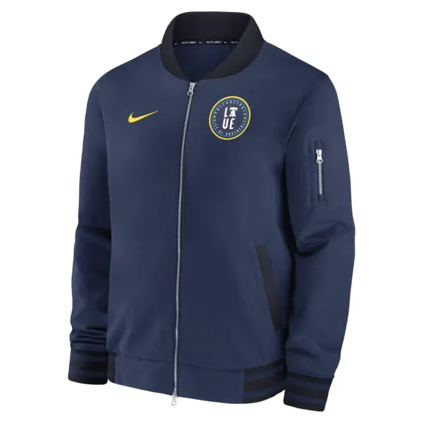 Nike Philadelphia Phillies City Connect Game Time Mlb Full-zip Bomber Jacket - Blue