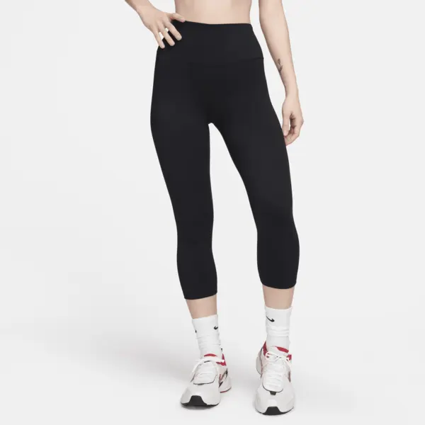 Nike One High-waisted Crop Leggings - Black