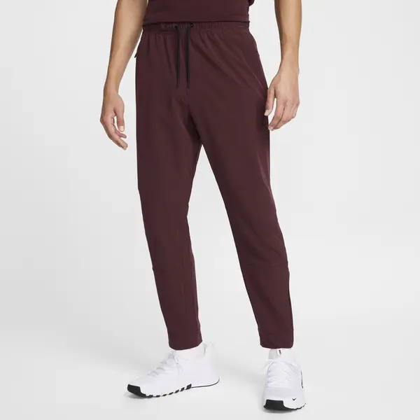 Nike Unlimited Dri-Fit Zippered Cuff Versatile Pants In Red 39
