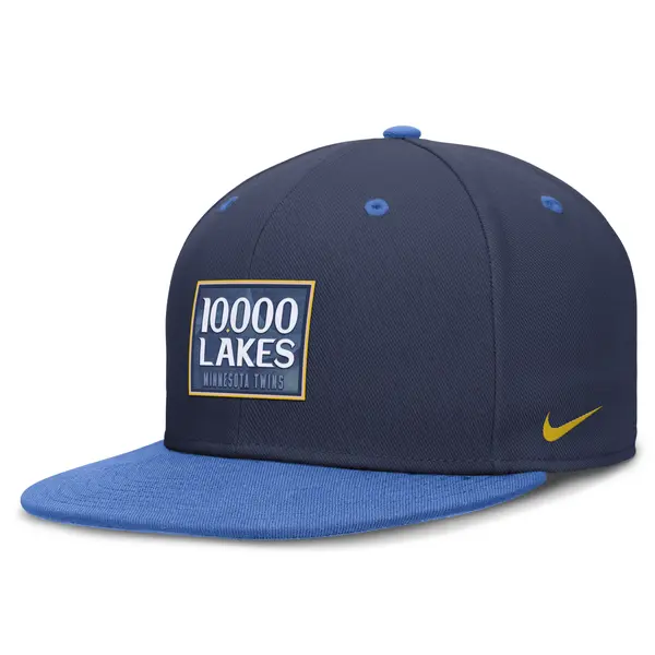 Nike Minnesota Twins City Connect True Dri-fit Mlb Fitted Hat - Blue