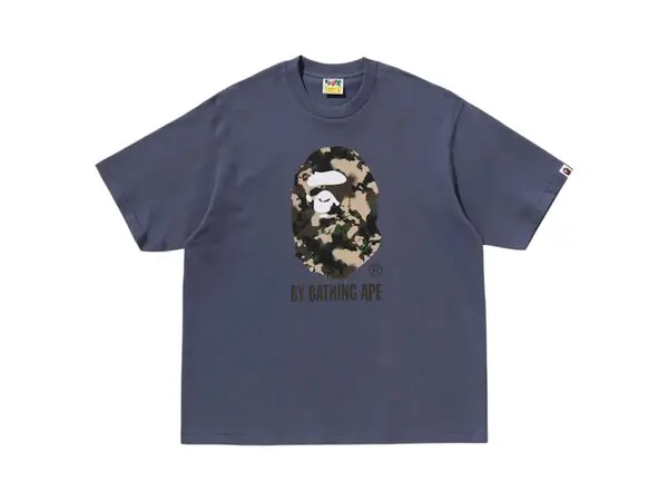 BAPE Map Camo Bathing Ape Relaxed Fit Tee Shirt - Charcoal