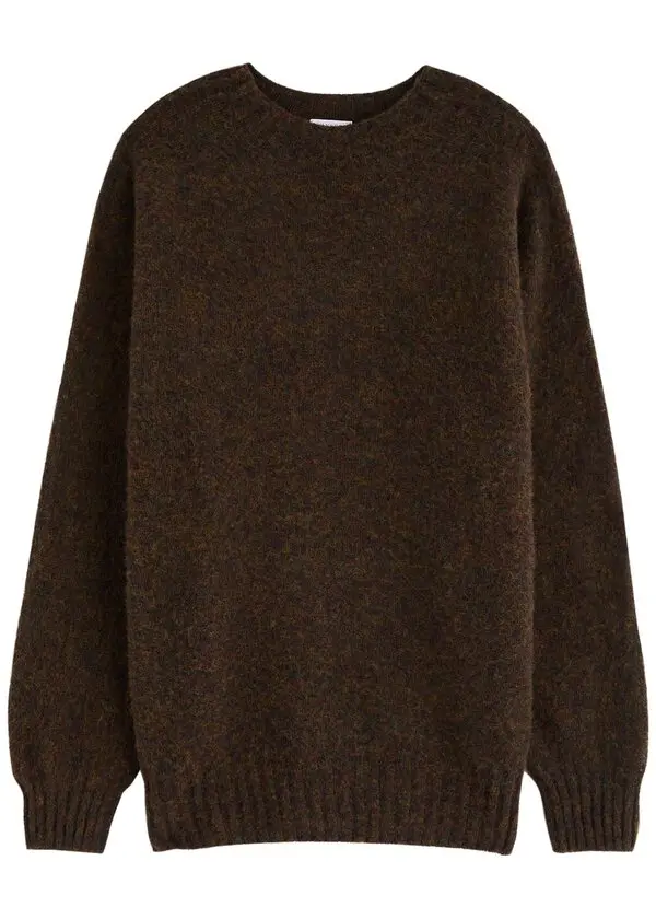Sunspel Shetland Wool Jumper - Multicoloured
