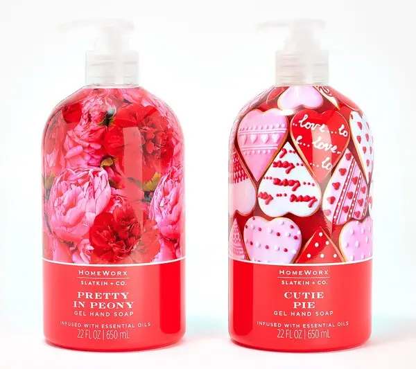 HOMEWORX BY SLATKIN + CO. S/2 Cupid's Choice Hand Soaps