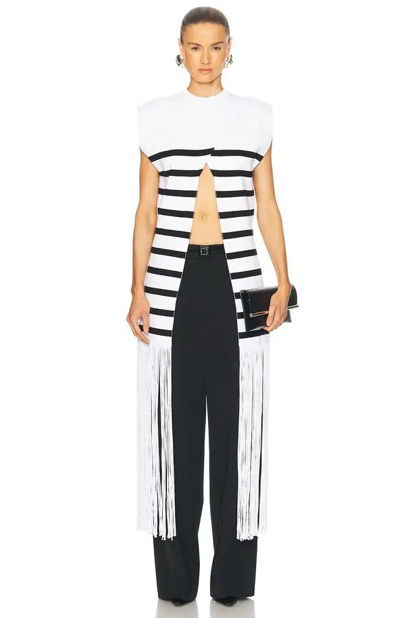 Jean Paul Gaultier Mariniere Crossed Top