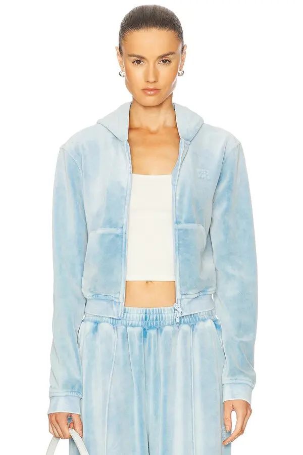 Alexander Wang Shrunken Zip Up Jacket