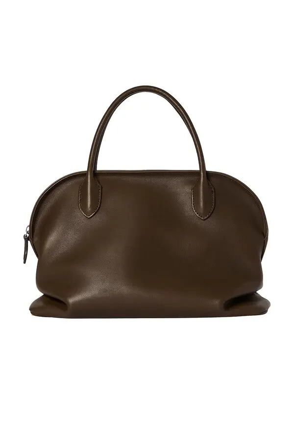 THE ROW Agnes Handheld Bag - Deep Brown Ans