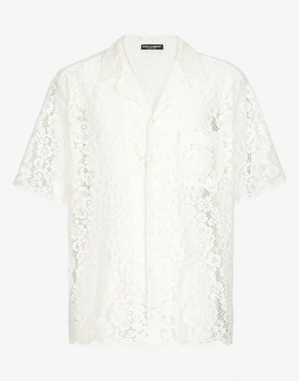 Dolce & Gabbana Lace Hawaiian Shirt
