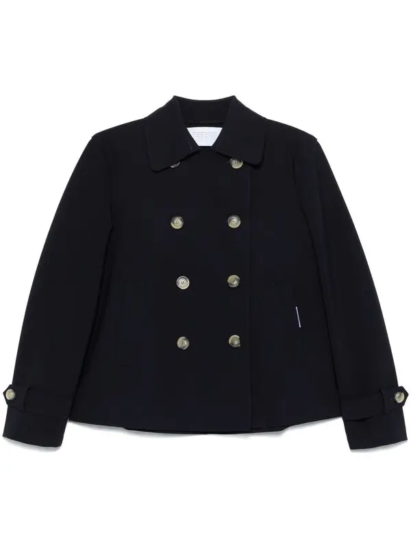Harris Wharf London Spread-collar Jacket - Blue