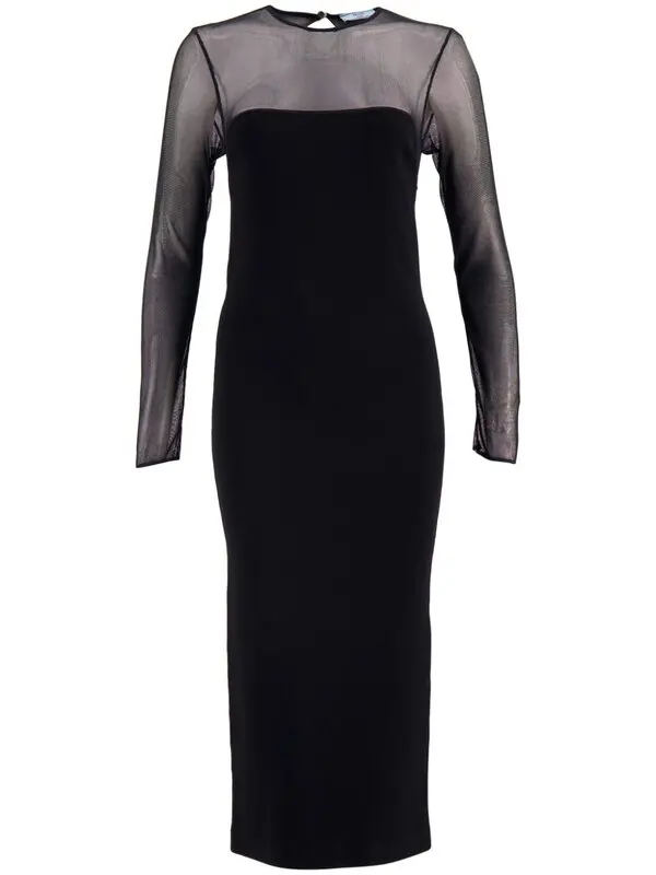 Prada Semi-sheer Midi Dress