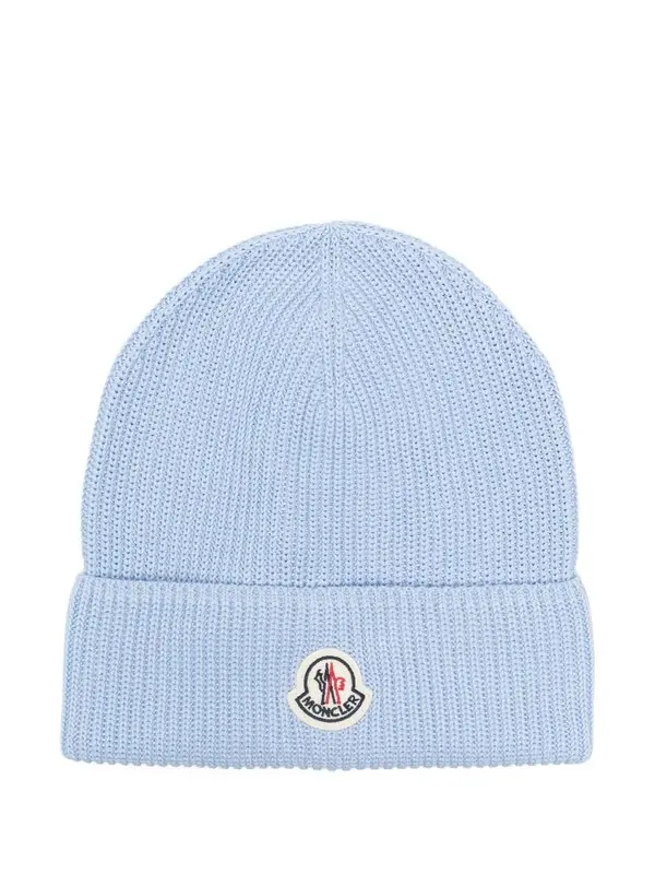 Moncler Tricot Beanie - Blue