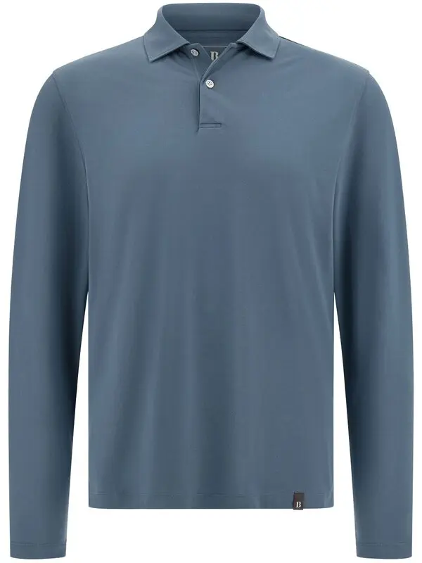 Boggi Milano High-Performance Polo Shirt In Blue 30% Off