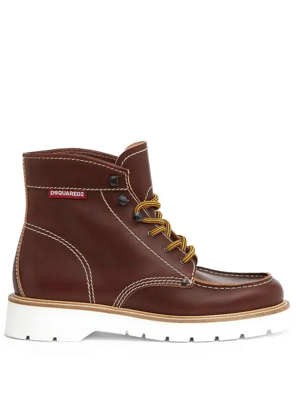 Dsquared2 Leather Lace-up Boots