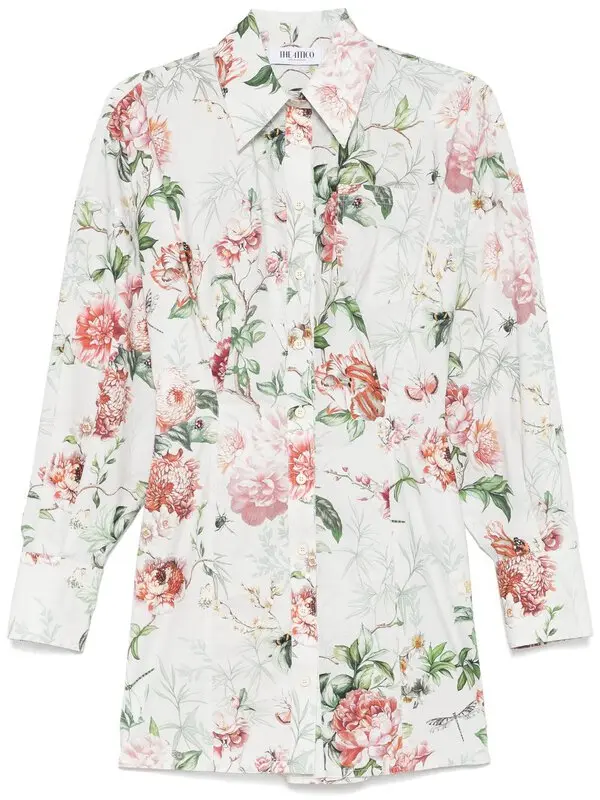 Attico Floral-print Mini Dress