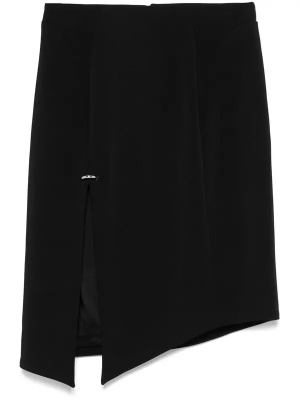 MUGLER Pierced Midi Skirt - Black