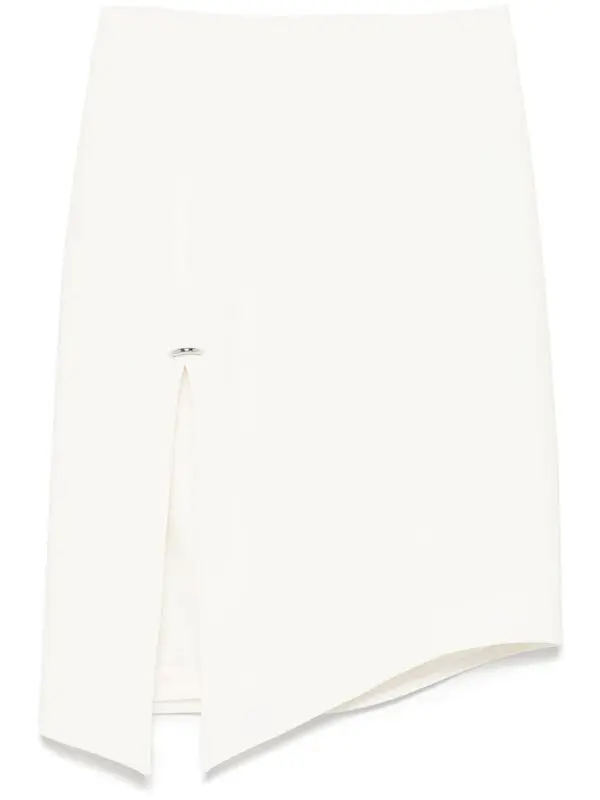 MUGLER Pierced Midi Skirt - Neutrals