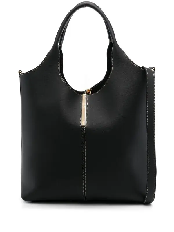TOD'S Leather Tote Bag - Black