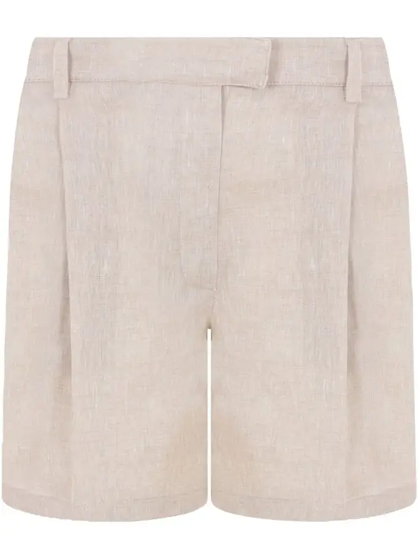 Brunello Cucinelli Linen Shorts - Neutrals